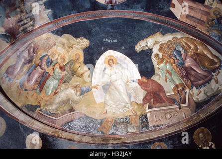 Detail of the Anastasis or Resurrection in the Chora Church or Kariye ...