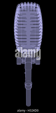 Studio microphone. X-ray render Stock Photo - Alamy