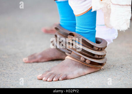 Ghungroos - leg bells for Indian classical dance isolated Stock Photo ...