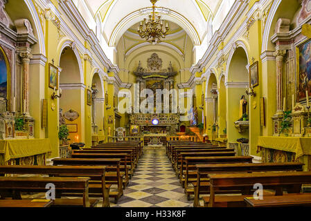 Church of San Giuseppe, city of Lipari on Lipari Island, Aeolian or ...