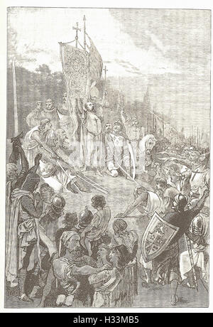 Peter the Hermit preaching the first crusade/ people's crusade in 1096 ...