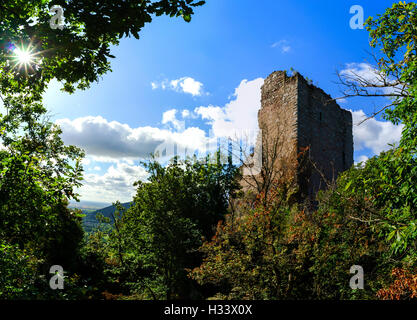 Medieval Ruin of Castle Ramstein in the Eifel, Germany Stock Photo - Alamy