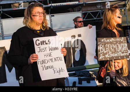 Malmö, Sweden. 03rd Oct, 2016. Malmo protest in support of Poland's pro ...