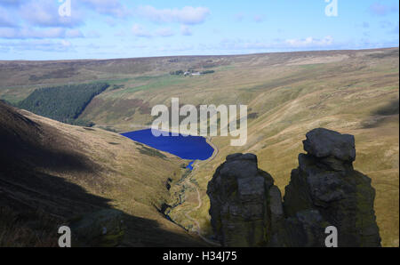 The Trinnacle Rock Formations Above Greenfield Reservoir Saddleworth ...