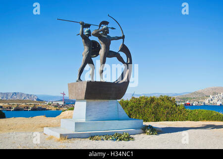 monument of the battle of Salamis Greece Stock Photo - Alamy