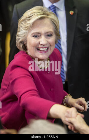 Harrisburg, USA. 4th Oct, 2016. Secretary of State Hillary Clinton ...