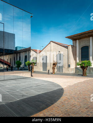 Exterior view of the Fondazione Prada Museum, Milan, Italy Stock Photo ...