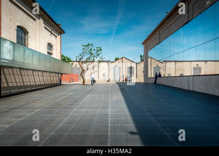 Exterior view of the Fondazione Prada Museum, Milan, Italy Stock Photo ...