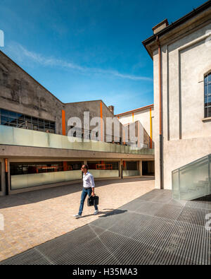 Exterior view of the Fondazione Prada Museum, Milan, Italy Stock Photo ...