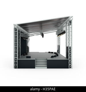 concert stage spotlight party music background nightclub posters Stock ...