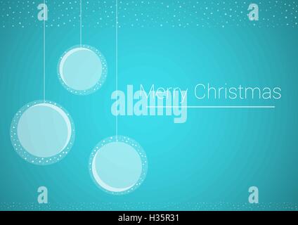 christmas illustration with hanged decoration Stock Vector Image & Art ...