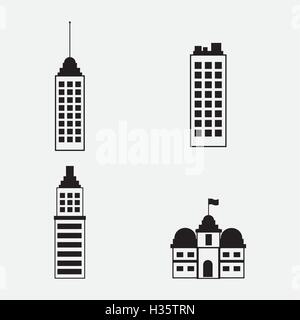 assorted building type icons image Stock Vector Image & Art - Alamy