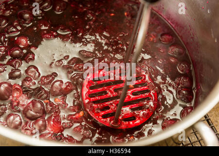 Grapes that are being mashed to a pulp Stock Photo - Alamy