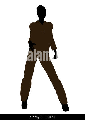 Female Mechanic Silhouette Stock Photo - Alamy