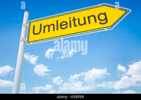 German road sign: two way traffic ahead Stock Photo: 139370006 - Alamy