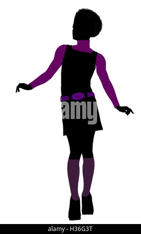 African American Go Go Dancer Illustration Silhouette Stock Photo - Alamy