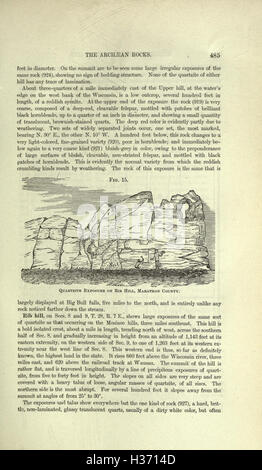 A detailed geological study of Wisconsin, focusing on its diverse rock ...
