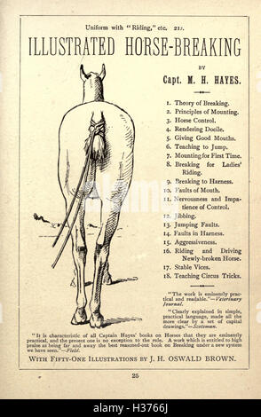 A guide to horse training, specifically focusing on breaking horses for ...