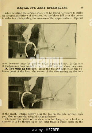 This manual provides guidelines for the proper shoeing of army horses ...