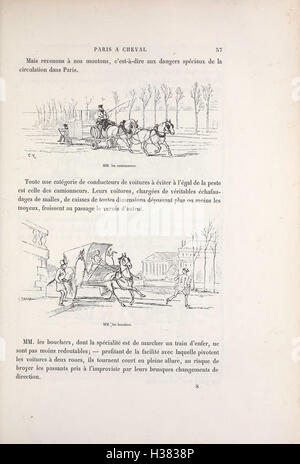 A historical account of horseback riding in Paris, detailing the use of ...