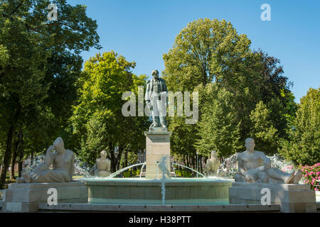 The picturesque Champs de Mars Gardens in Valence, France, a popular ...