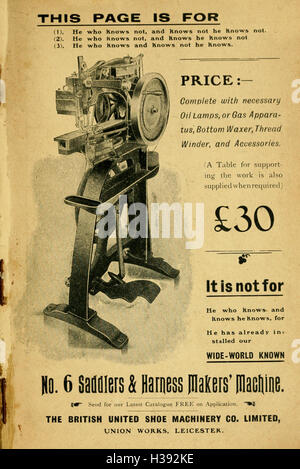 The Harness makers' guide BHL218 Stock Photo - Alamy