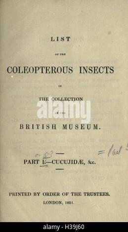 This catalogue contains a comprehensive list of specimens, including ...