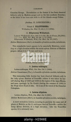 This page from 'Order Coleoptera' provides a detailed overview of the ...