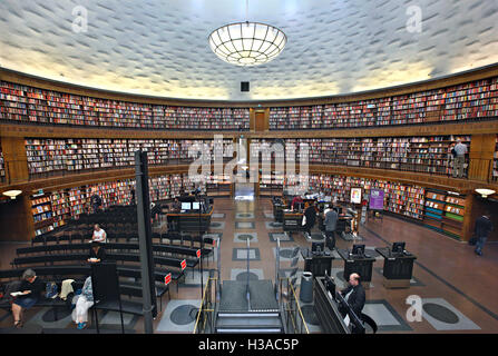 Sweden: The inside of Stockholm Public Library. Photo from 15. July ...