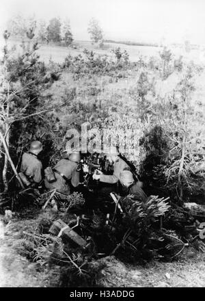 Anti-tank gun of the Wehrmacht on the Western Front, 1945 Stock Photo ...