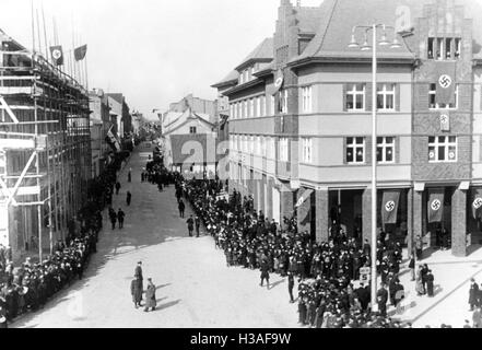 German troops marching into Memel, 1939 Stock Photo - Alamy