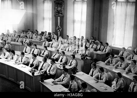 Training course for BDM leaders in Berlin, 1936 Stock Photo - Alamy