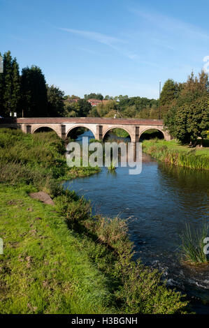 River Anker and bridge, Polesworth, Warwickshire, England, UK Stock ...