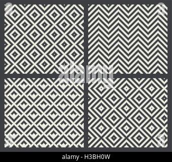 abstract vector square pixel mosaic background - orange Stock Vector ...