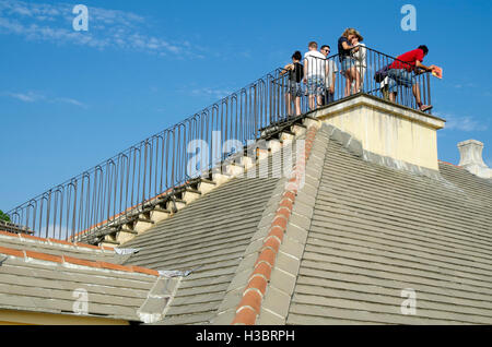 Genoa Italy Roof & viewing platform Palazzo Rosso Stock Photo - Alamy