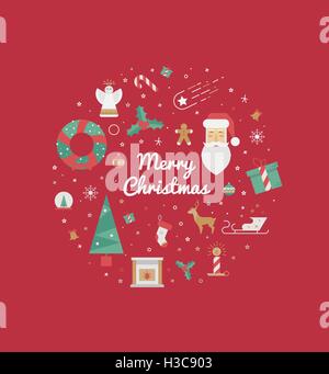 Angel, glass bowl, gingerbread and bell cartoon,outline icons in set ...