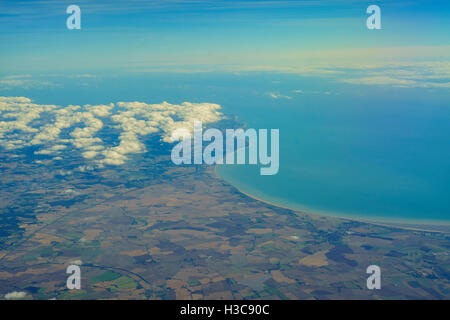 Aerial view of Dover and Folkestone Stock Photo - Alamy