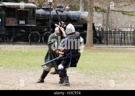 Society for Creative Anachronism (SCA) Fighter Practice at Freedom Park ...