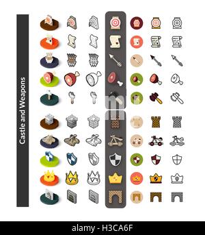 Axe icons in different style. Axe icons set. Holiday symbol. Different ...