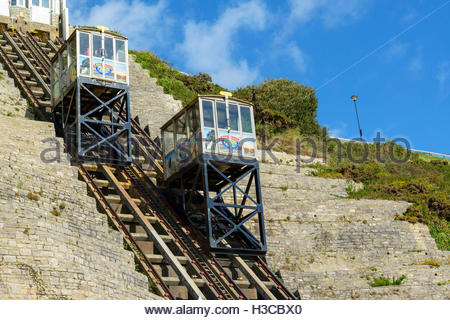 Bournemouth East Cliff funicular railway cliff lift closed due to a ...