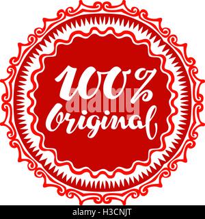 100 genuine vector icon isolated on transparent background, 100 genuine ...