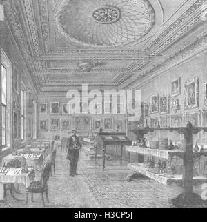Garrick Club Dining Room Stock Photo - Alamy
