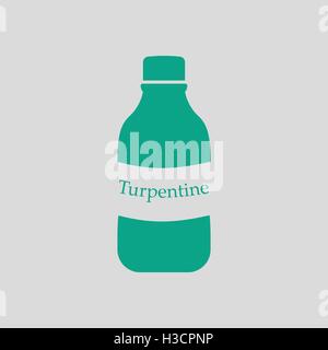 Turpentine icon. Gray background with green. Vector illustration Stock ...