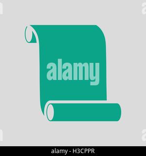 Canvas scroll icon. Gray background with green. Vector illustration ...