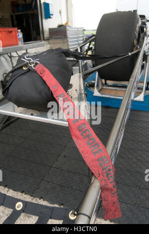 Top fuel dragster parachute Stock Photo - Alamy