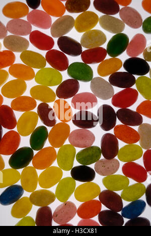 Lots of colorful sugar jelly candy isolated on white background Stock ...