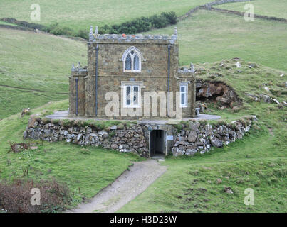Port Quin; Doyden Castle; Cornwall; UK Stock Photo - Alamy