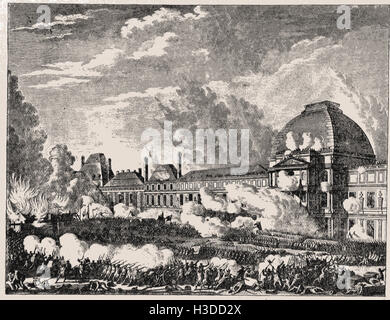 STORMING THE TUILERIES, AUGUST 10, 1792 Stock Photo - Alamy