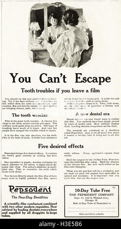 PEPSODENT toothpaste advert Original advertisement from 1940s period ...