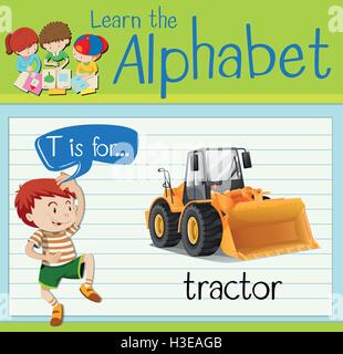 Flashcard letter B is for bulldozer Stock Vector Image & Art - Alamy